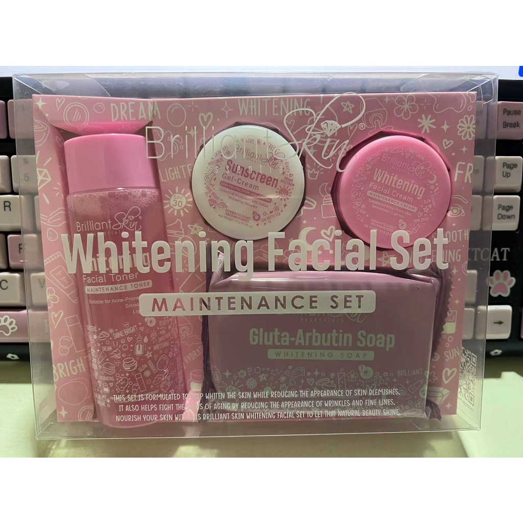 . New Whitening Facial Set-BRILLIANT SKIN Whitening & Maintenance Set ...