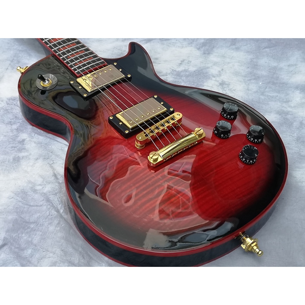 Gibson Les Paul Standard electric guitar red burst custom, rosewood ...