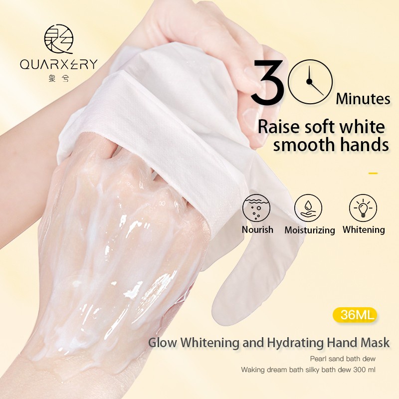 【Official Original】QUARXERY Niacinamide Whitening Hand Mask Spa Peeling ...