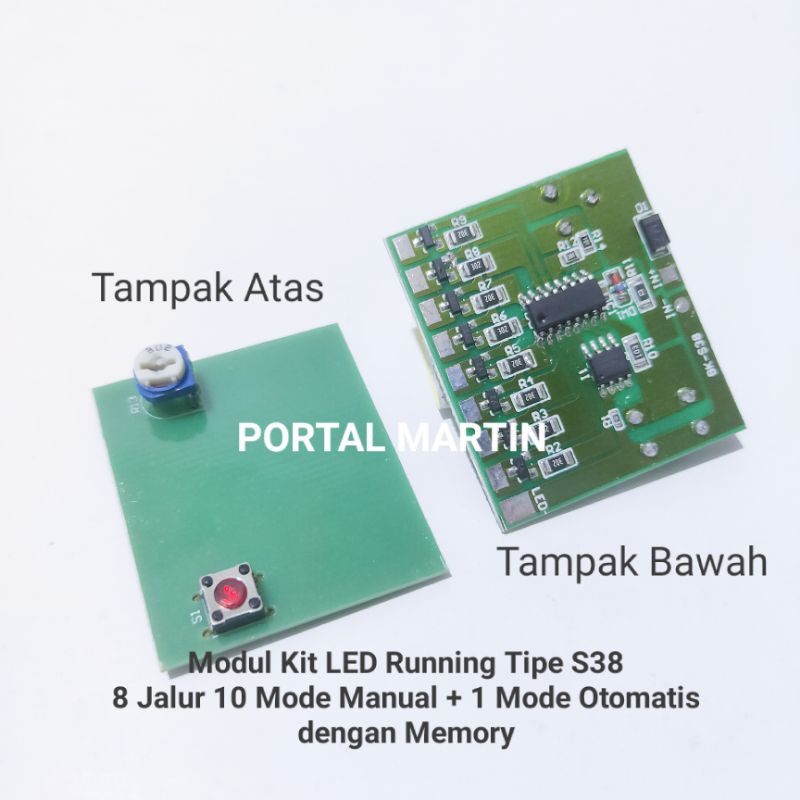 Led Running Module S38 8 Line 8TR 10 Flashing Mode With Memory | Shopee Philippines