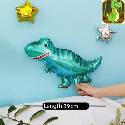 Mini Dinosaur Foil Balloon Handheld Triceratops Tyrannosaurus Rex ...