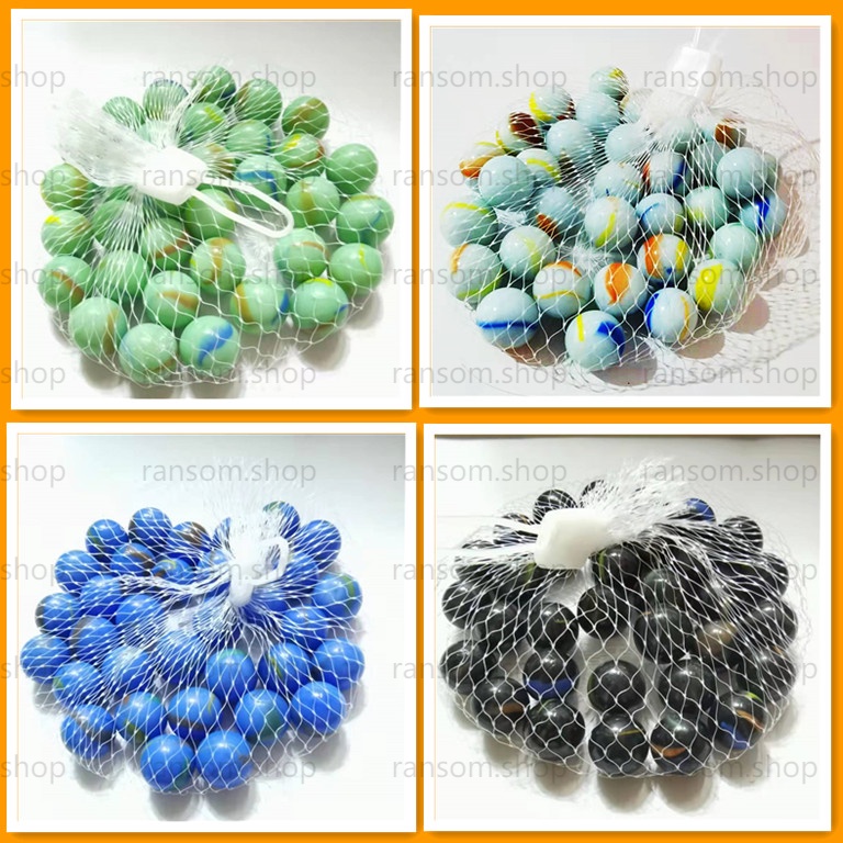 30pcs Opaque Cat's Eye Glass Marble Game Marbles Jolens Holen Aquarium ...