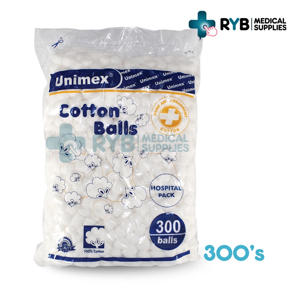 Unimex / Sure- Guard / Tender Soft Cotton Balls 300's / 150's / 50's ...