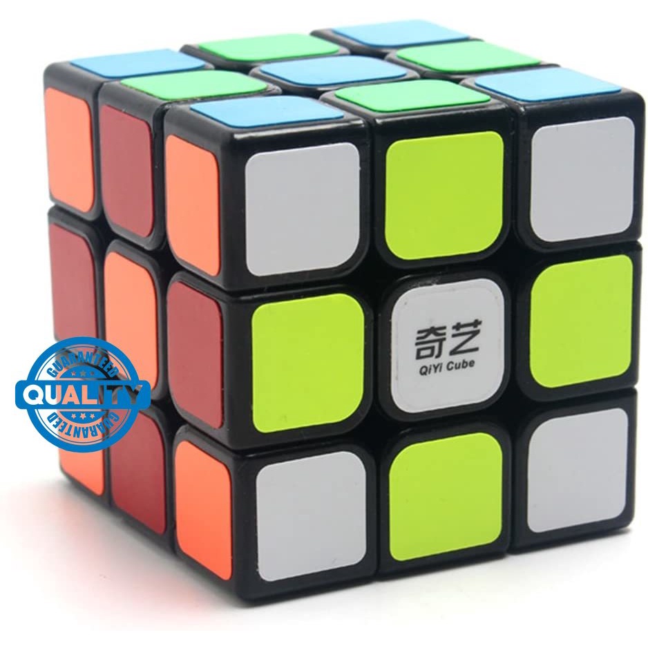 Qiyi Warrior W 3x3 Speed Cube Stickerless Magic Cube Puzzles (Black ...