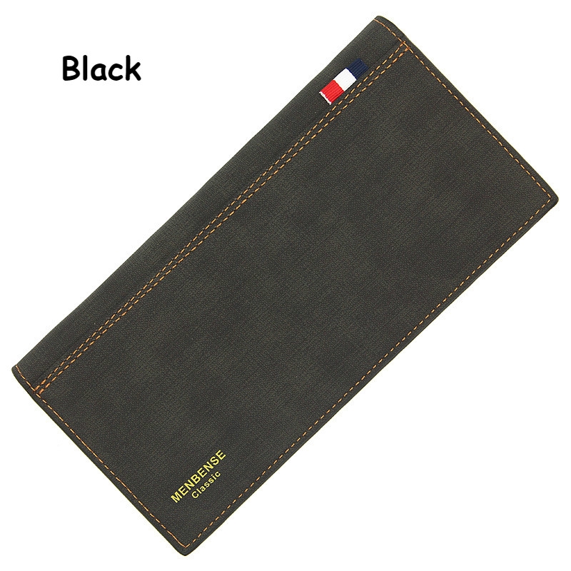Men's Long Wallet Leather Wallet For Men Smart Wallet Card Holder Men's ...