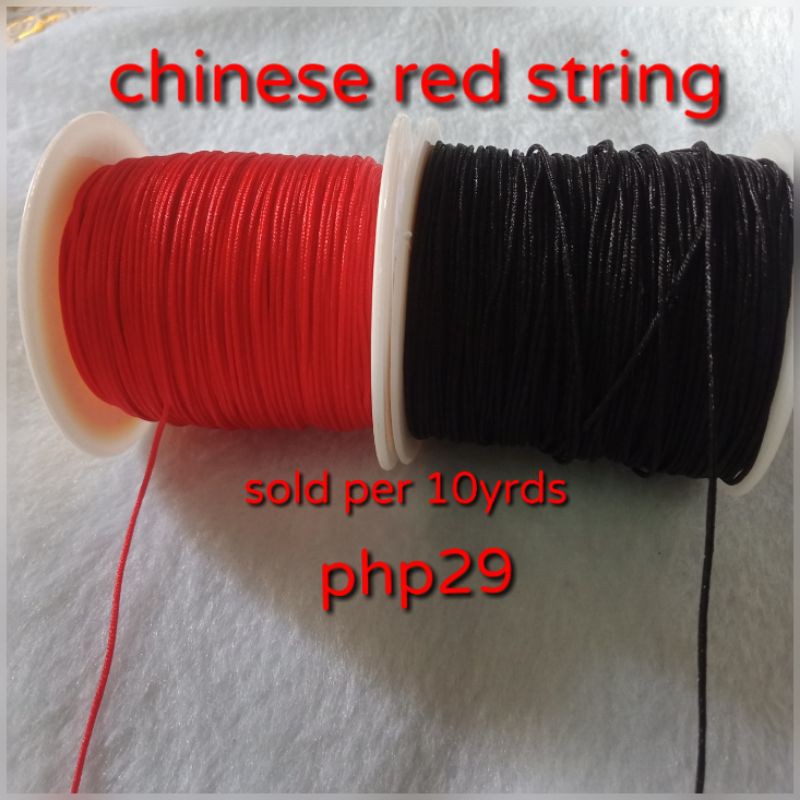 chinese red string sold per (10yrds) | Shopee Philippines