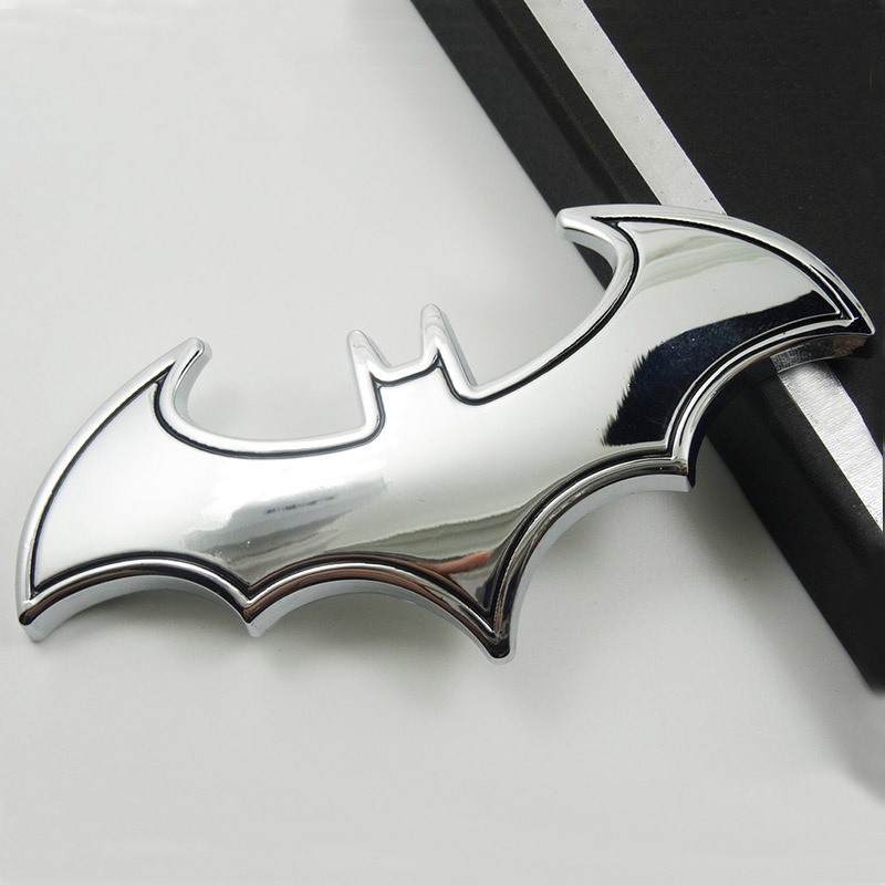 Metal 3D Bat Stickers Auto Car Logo Cartoon Bat Sticker Metal Badge ...