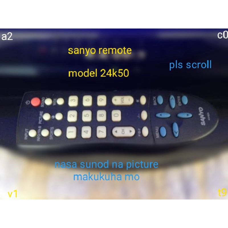 sanyo led tv remote,universal,100% na gagana sa tv mo | Shopee Philippines