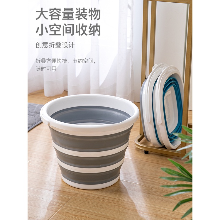 beach water Small laundry bucket portable folding bucket type travel ...