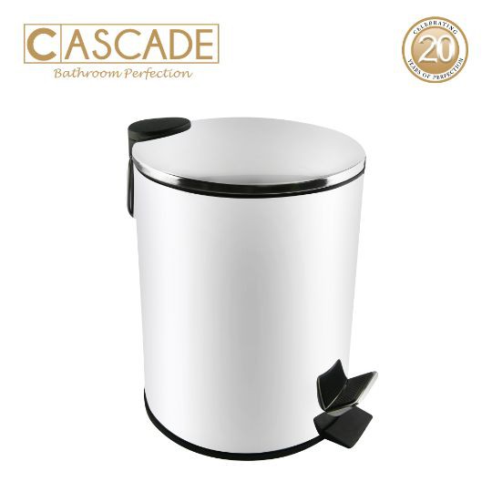 Cascade 5 Liters Ss Soft Close Round Pedal Bin | Shopee Philippines