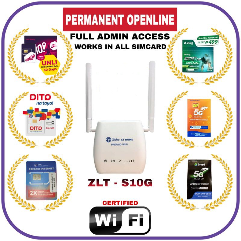 OPENLINE Globe at Home Prepaid WiFi Modem (UNLI RESET, BAND LOCK, ADMIN ...
