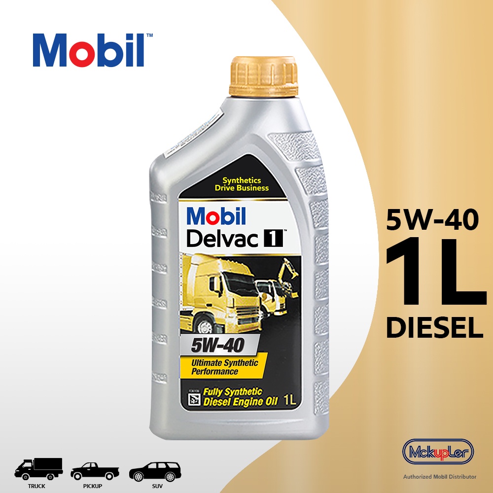 Mobil Delvac 1 5W-40 Diesel Engine Oil 1 Liter | Shopee Philippines