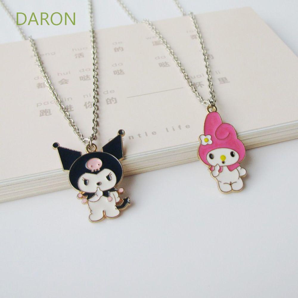 DARON Trendy Korean Anime Necklace Sweet Kuromi Woman Clavicle Choker ...