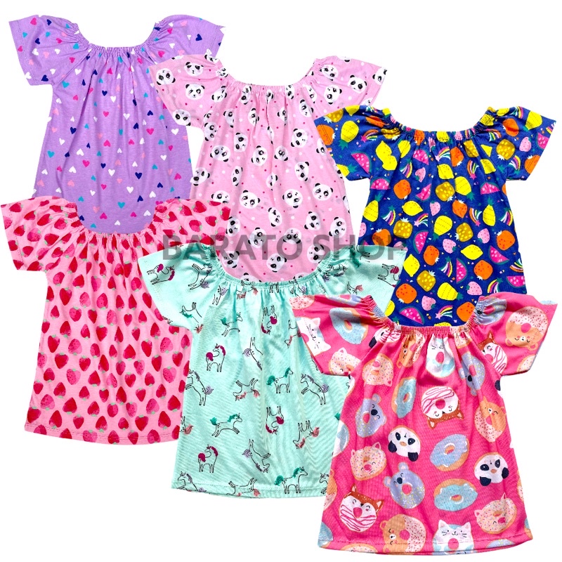 Kids Off Shoulder Top For Girls 4-5 Years Old | Shopee Philippines