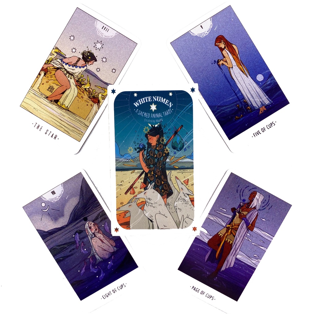 White Numen A Sacred Animal Tarot Deck Fortune-telling Oracle Cards ...