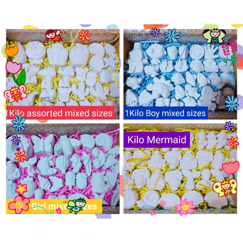 1 Kilo Box Paint Set for kids/ Assorted Cute designs (if all small 100 ...