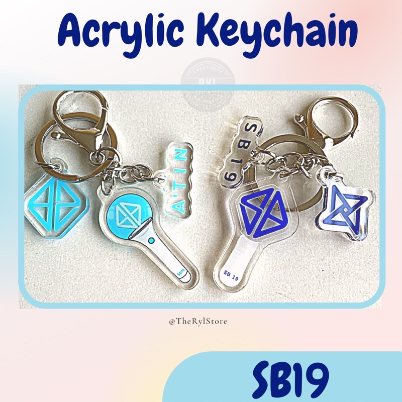 PPOP Acrylic Keychains - Atin SB19 BINI BGYO MNL48 lightstick keyring ...