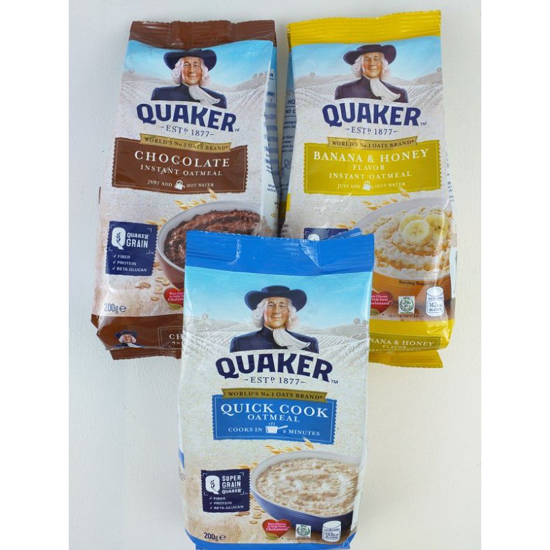 Quaker Instant Oatmeal & Quick Cook 200 Grams | Shopee Philippines