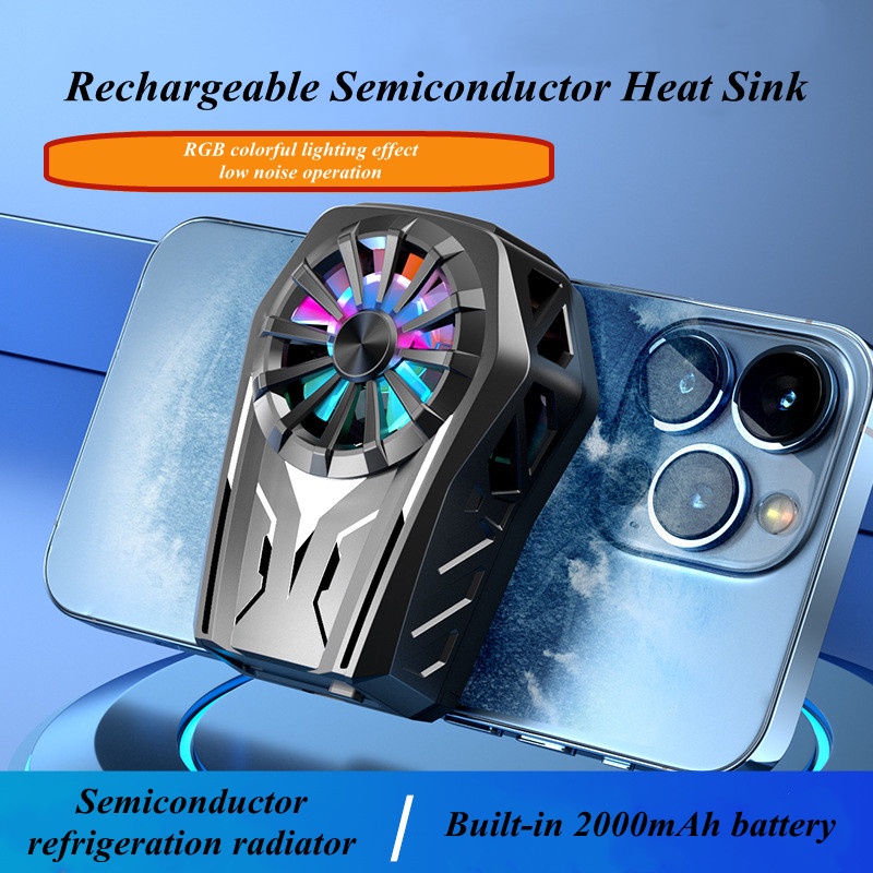 Universal Mobile Phone Cooling Fan chargeable semiconductor Radiator L ...