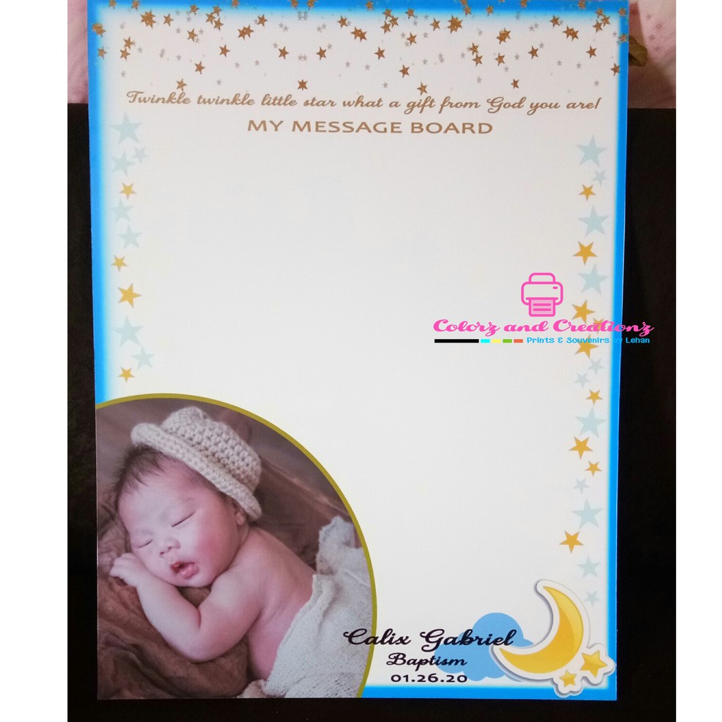 Message Board Personalized/Customized, Signature Board, Guest Board ...