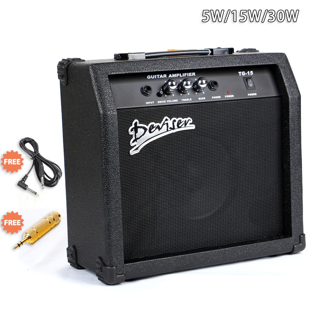 FREE GIFT 】Deviser TG-15W 30W Electric Guitar Amplifier with speaker | Shopee Philippines