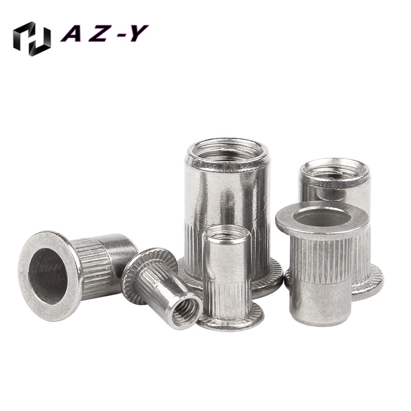 304 stainless steel rivet nut M3M4M5M6M8M10M12 rivnut rivet screw flat ...