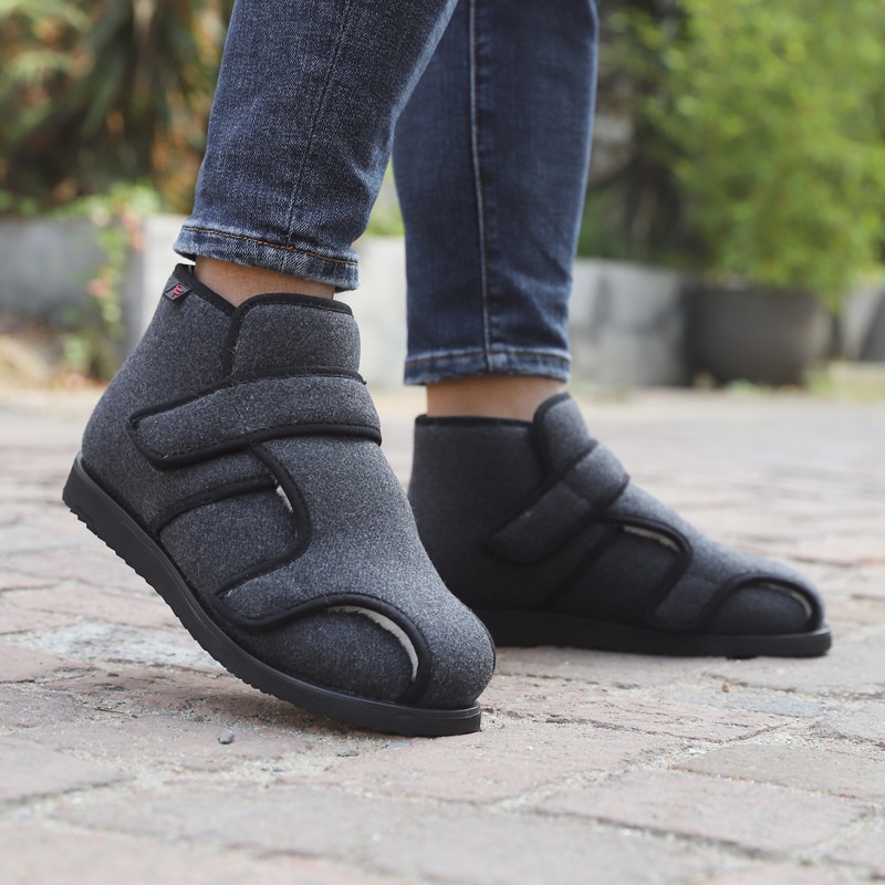 Warm middle-aged and elderly adjustable diabetic foot shoes thumb ...