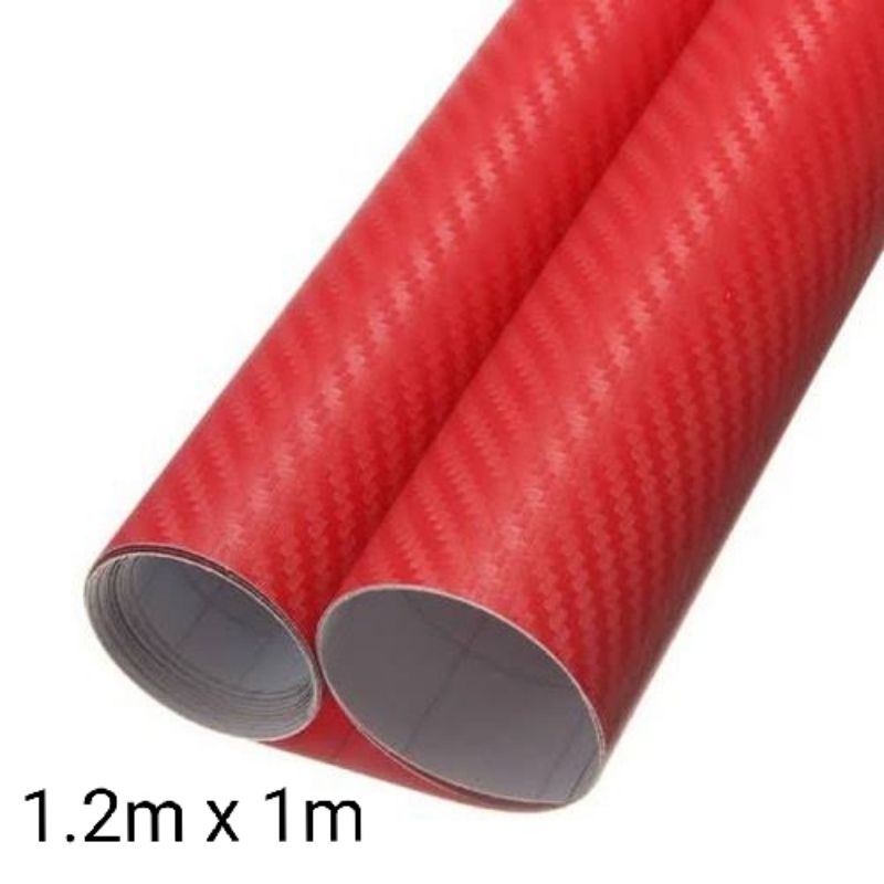 3D Red Matte carbon fiber sticker 1.2 Meters x 1 Meter | Shopee Philippines