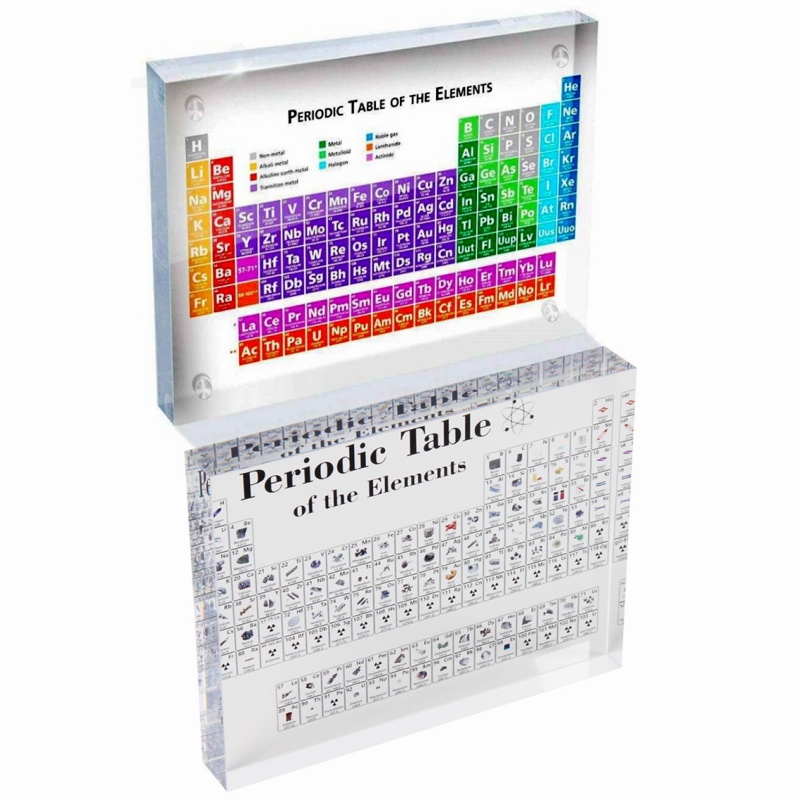 Acrylic Periodic Table of Chemical Elements Students Teachers Gifts ...
