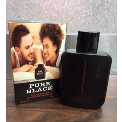 Pure Black eau de toilette for men 100ml | Shopee Philippines