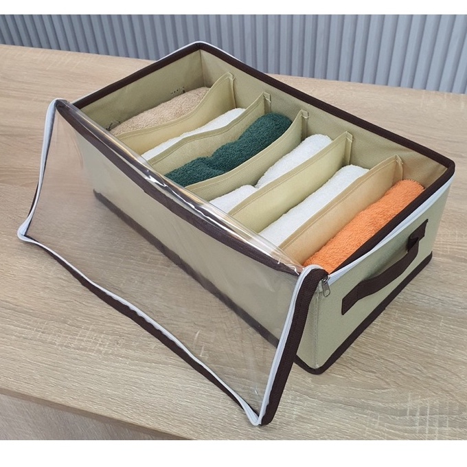 Cloth Box For Clothes - Clothes, Towels, Underwear With Zippered Ni ...