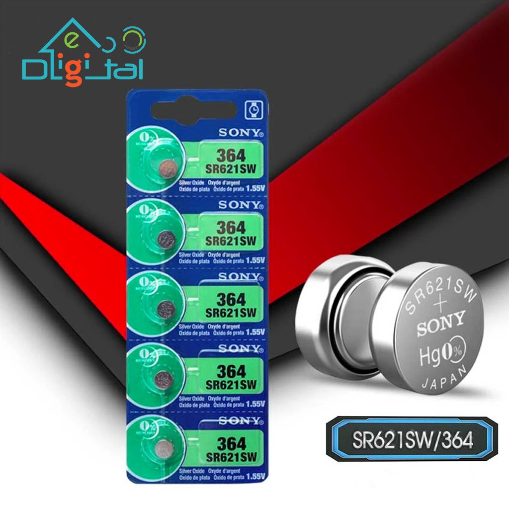 Original 364 SR621SW Battery 3V Lithium Button Coin Cell Battery ...