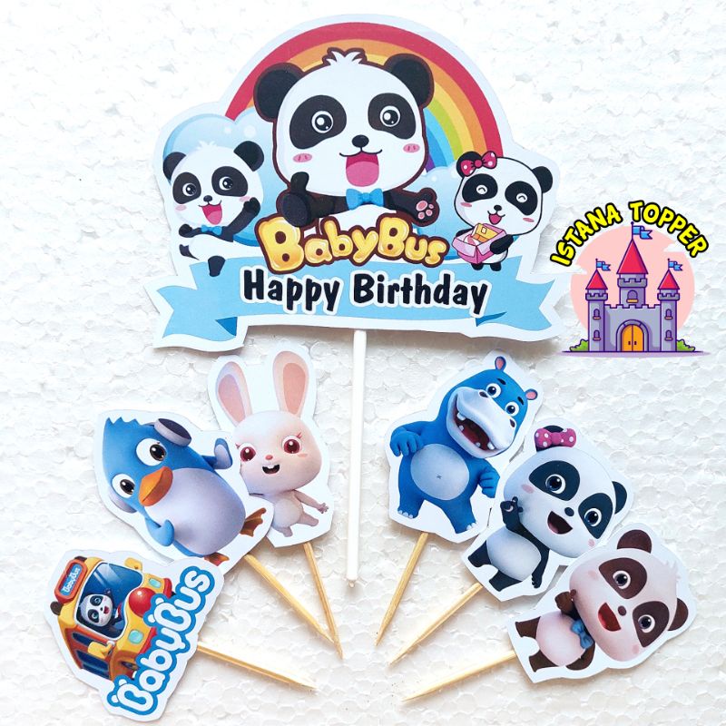 Standard Cake Topper/CUSTOM Babybus Theme/Birthday Topper/Babybus ...