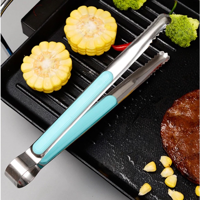 Stainless Steel Korean Grill Tong Style and Barbecue Non-Stick Tong ...