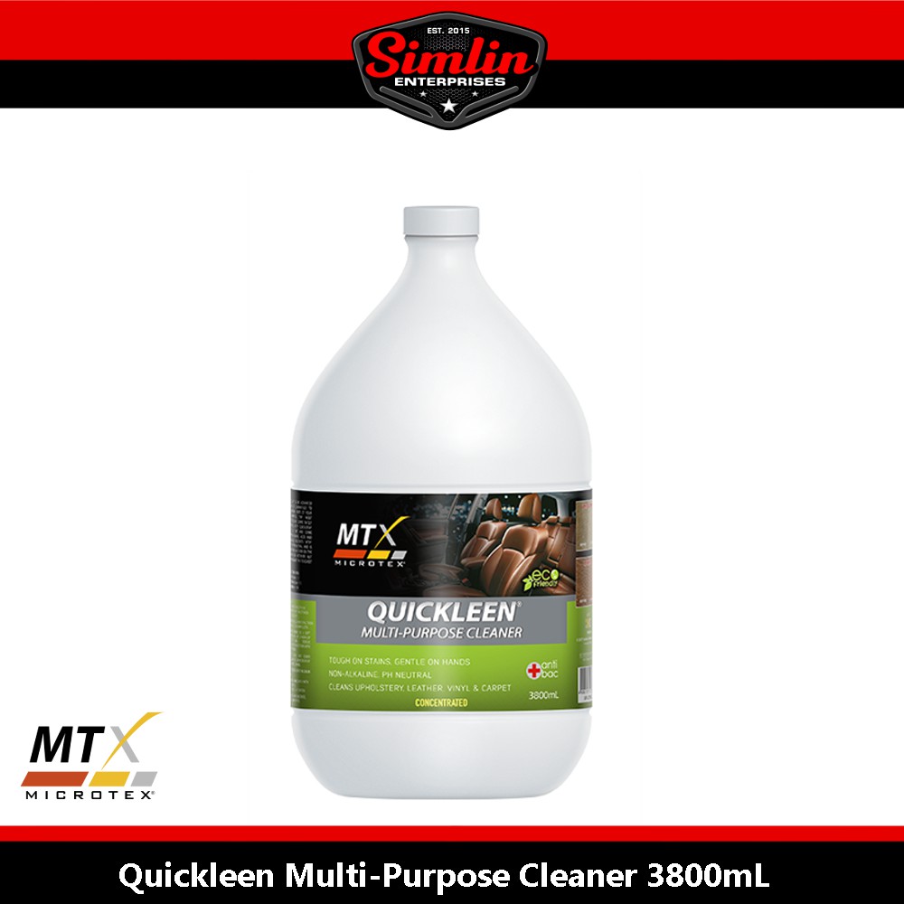 Quickleen 1 Gal 3800ml Microtex MTX Car Care Multi-Purpose Cleaner with ...