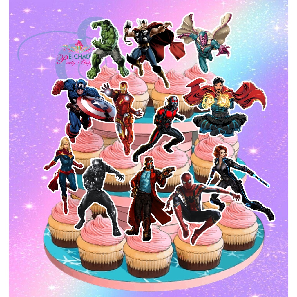 E-Chad_avengers cupcake topper | Shopee Philippines