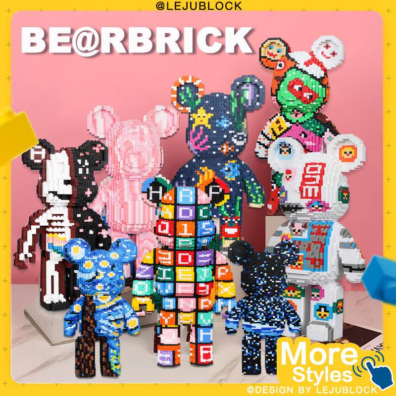【LEJUBLOCK】Bearbrick building blocks moc toys decoration Valentine ...