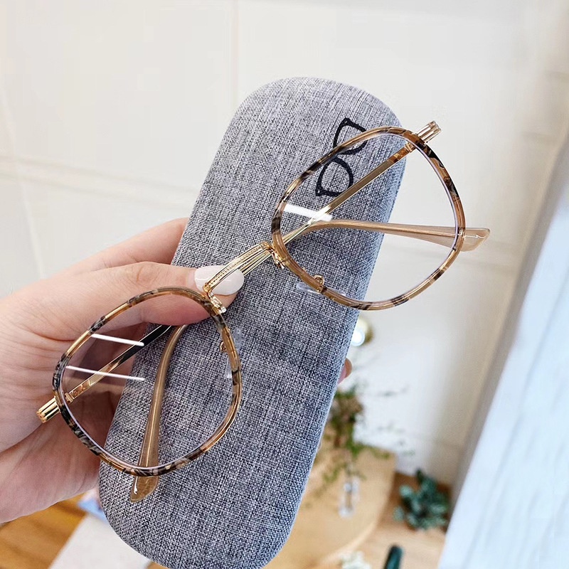 【Ready Stock】Korean Anti-blue Computer radiation protection Round Metal ...