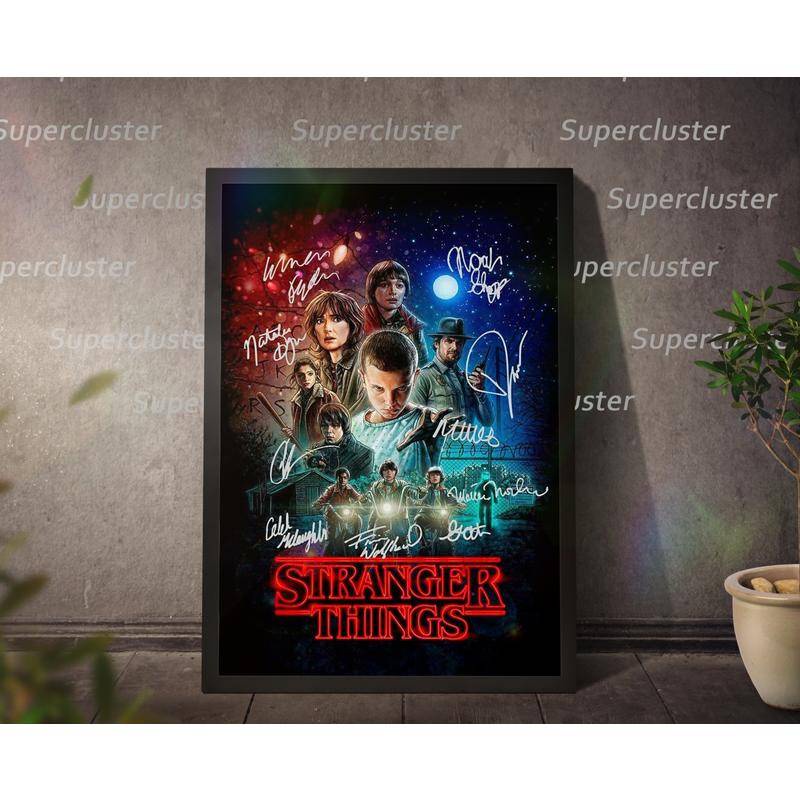 Stranger Things Canvas movie TV show Painting Poster Wall Print ...