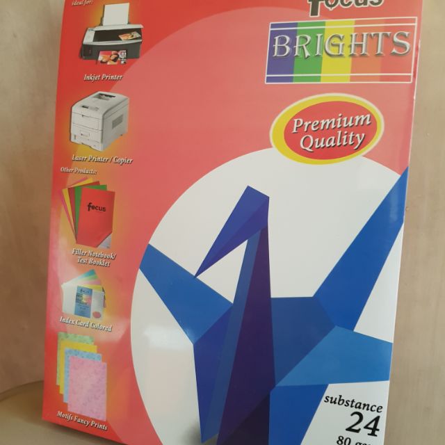Focus Brights Colored Paper (Assorted Colors) | Shopee Philippines