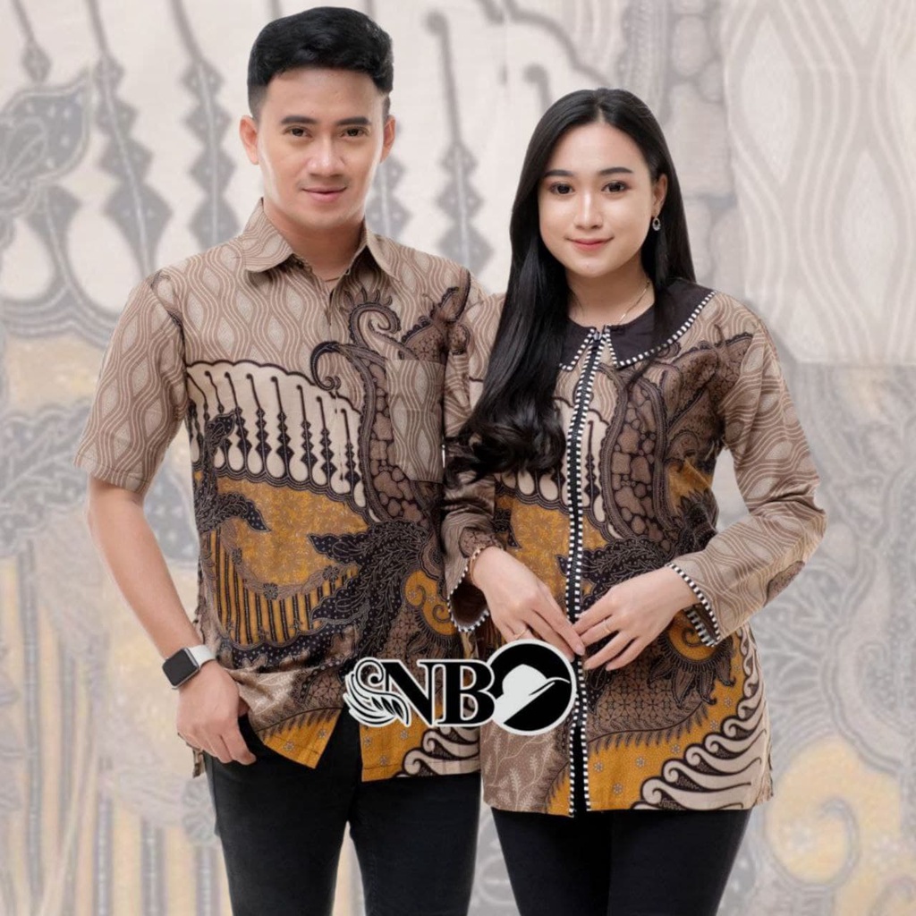 Batik Couple Latest Modern Couple Batik Office Tops Batik Office Work ...
