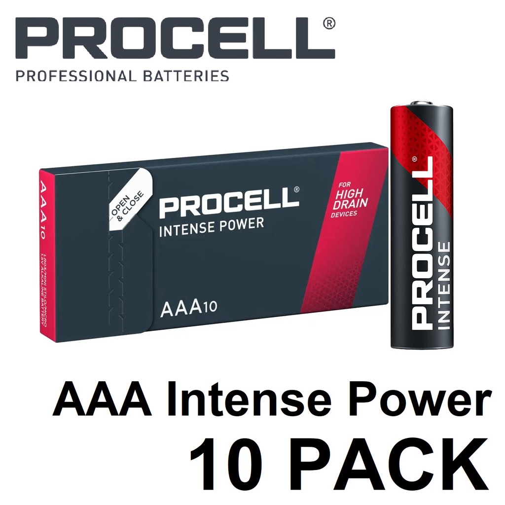 Procell AAA (10pcs) Intense Power Alkaline Battery Industrial Battery ...
