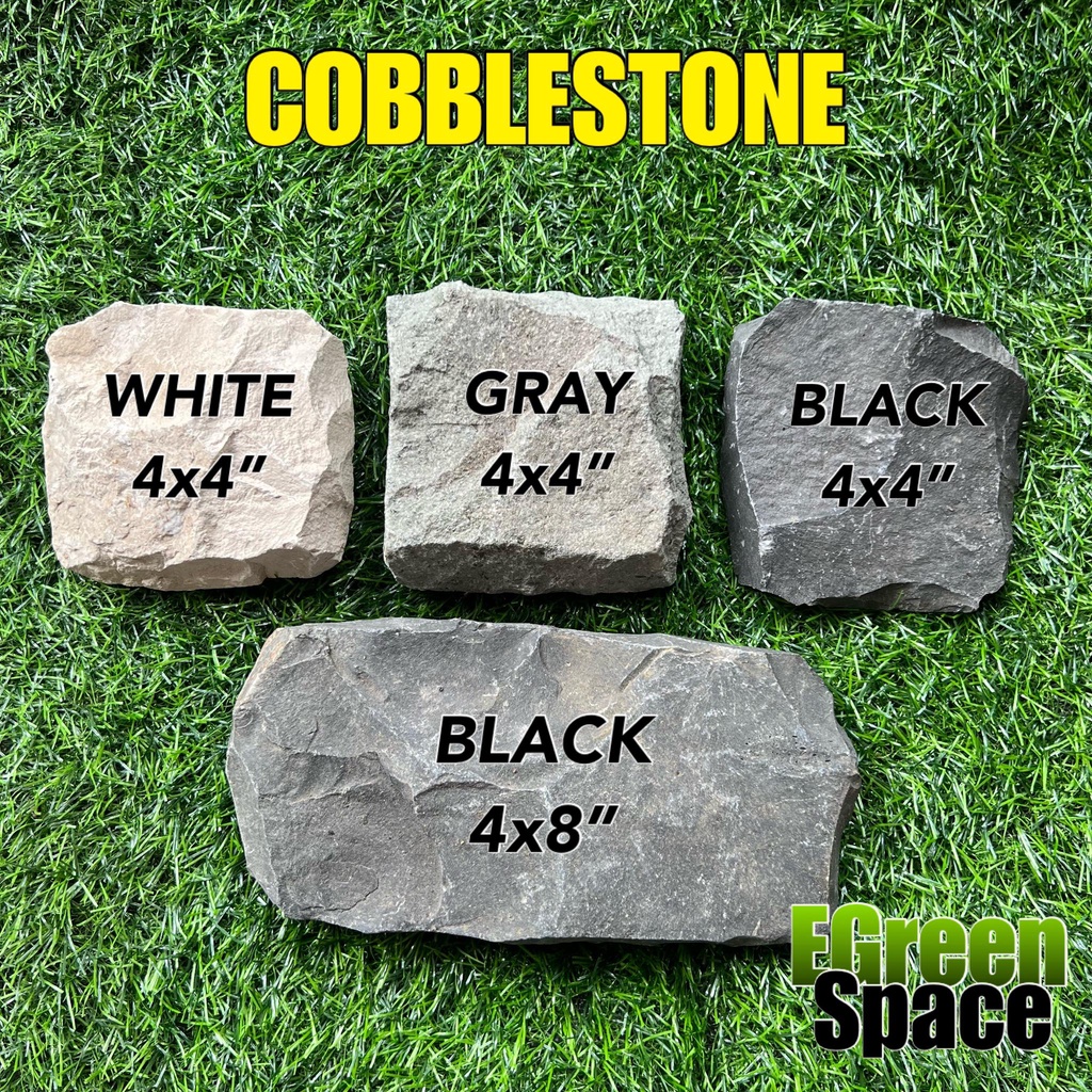 COBBLESTONE - 1pc. | White Gray Black Stone | Shopee Philippines