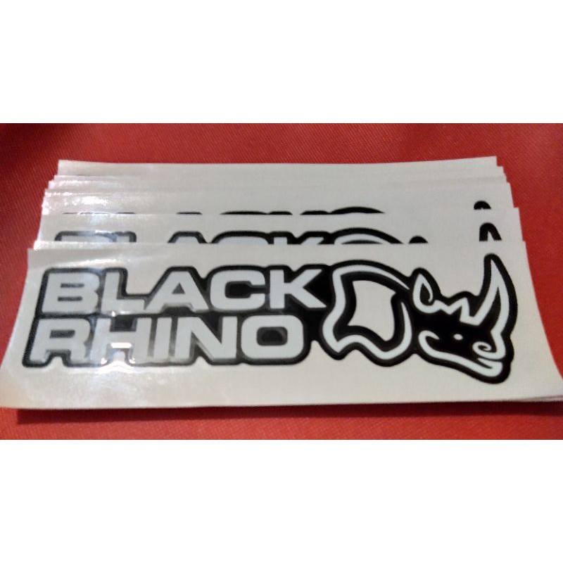 1 PIECE DIECUT DECAL STICKER BLACK RHINO DIE CUT DECAL STICKER CAR ...