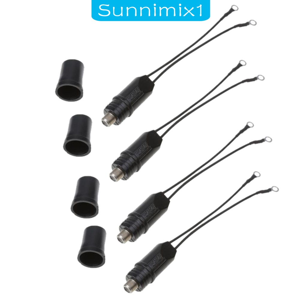 [SUNNIMIX1] 4 Pieces Outdoor TV Antenna Matching VHF/ To 75 Ohm ...