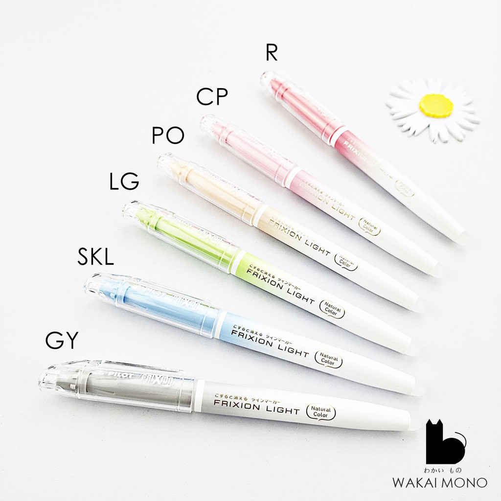 ! PILOT FriXion Light Natural Color Erasable Highlighter Pen | Shopee ...