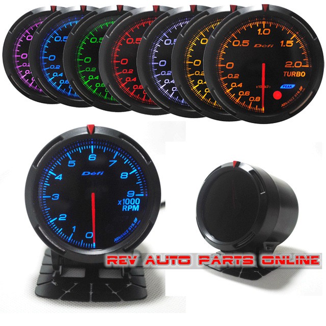 Defi greddy RPM Meter Advance Gauge 7 colors Defi Meter include Sensor ...