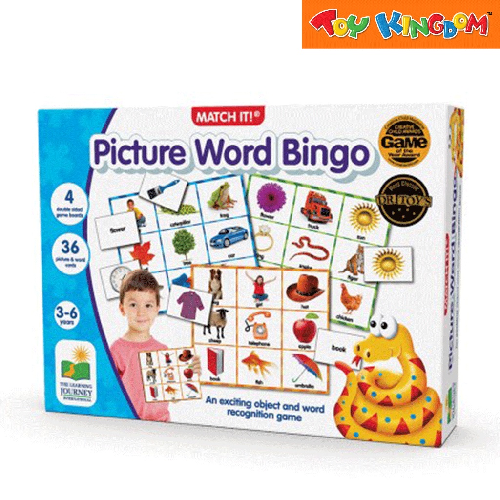 The Learning Journey Match It! Bingo Picture Word | Shopee Philippines