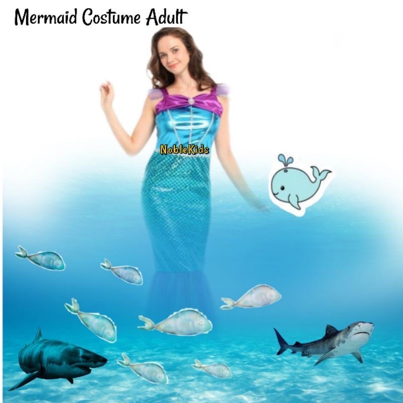 Mermaid costume for Adult(ActualPhotoPosted) | Shopee Philippines