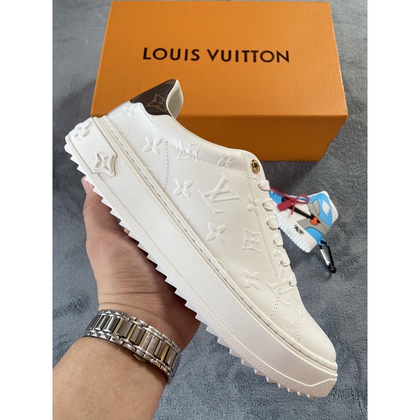 Time Out White Calfskin sports shoes casual sneakers Size:36-40 ...